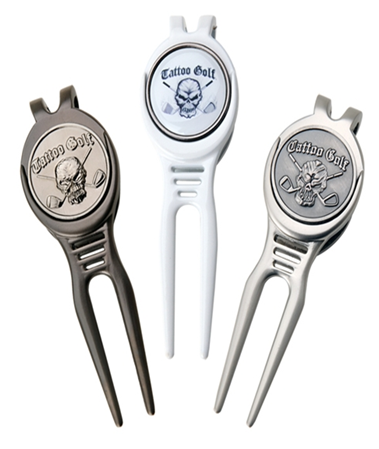 Divot Tool with Magnetic Ball Marker | Tattoo Golf